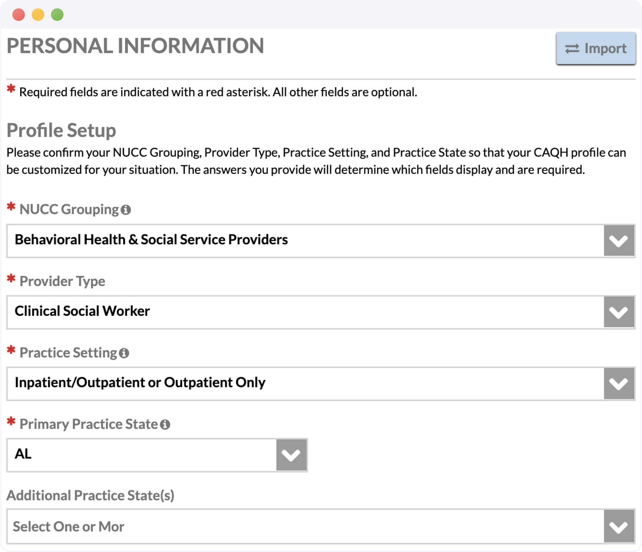 CAQH Profile Guide - Alabama – Rula Therapist
