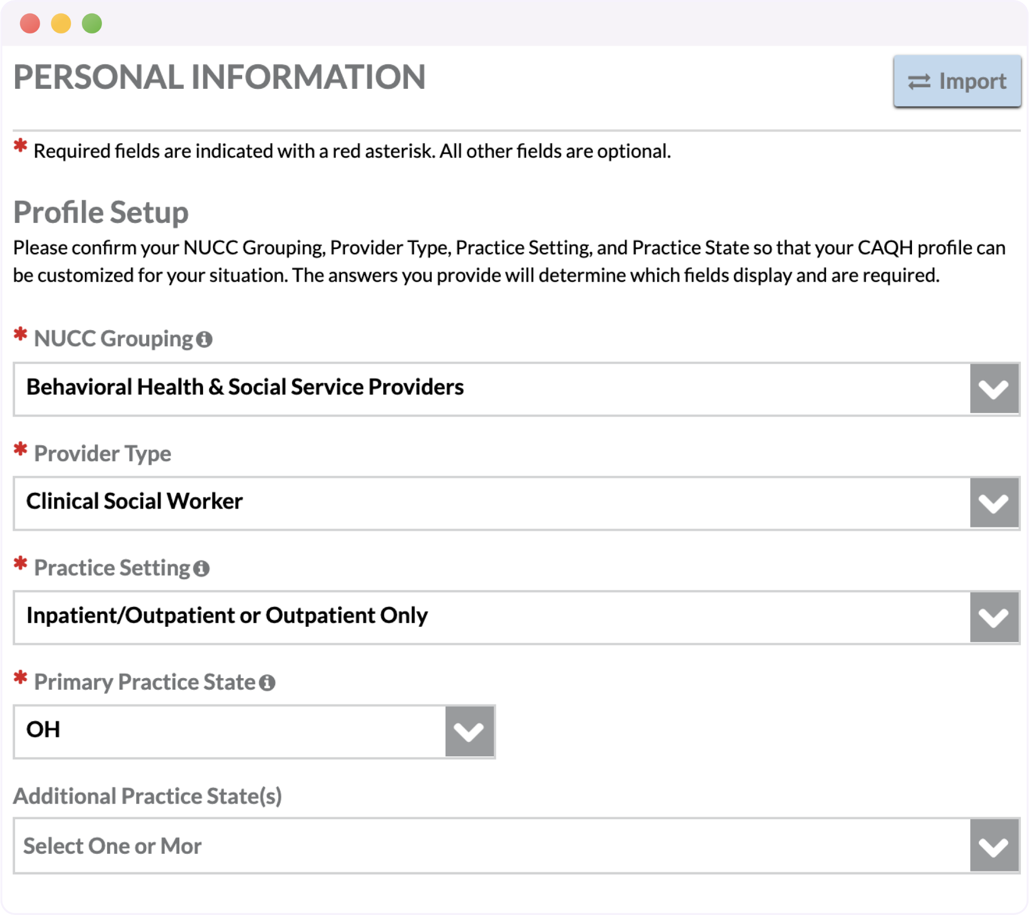 CAQH Profile Guide - Ohio – Rula Therapist