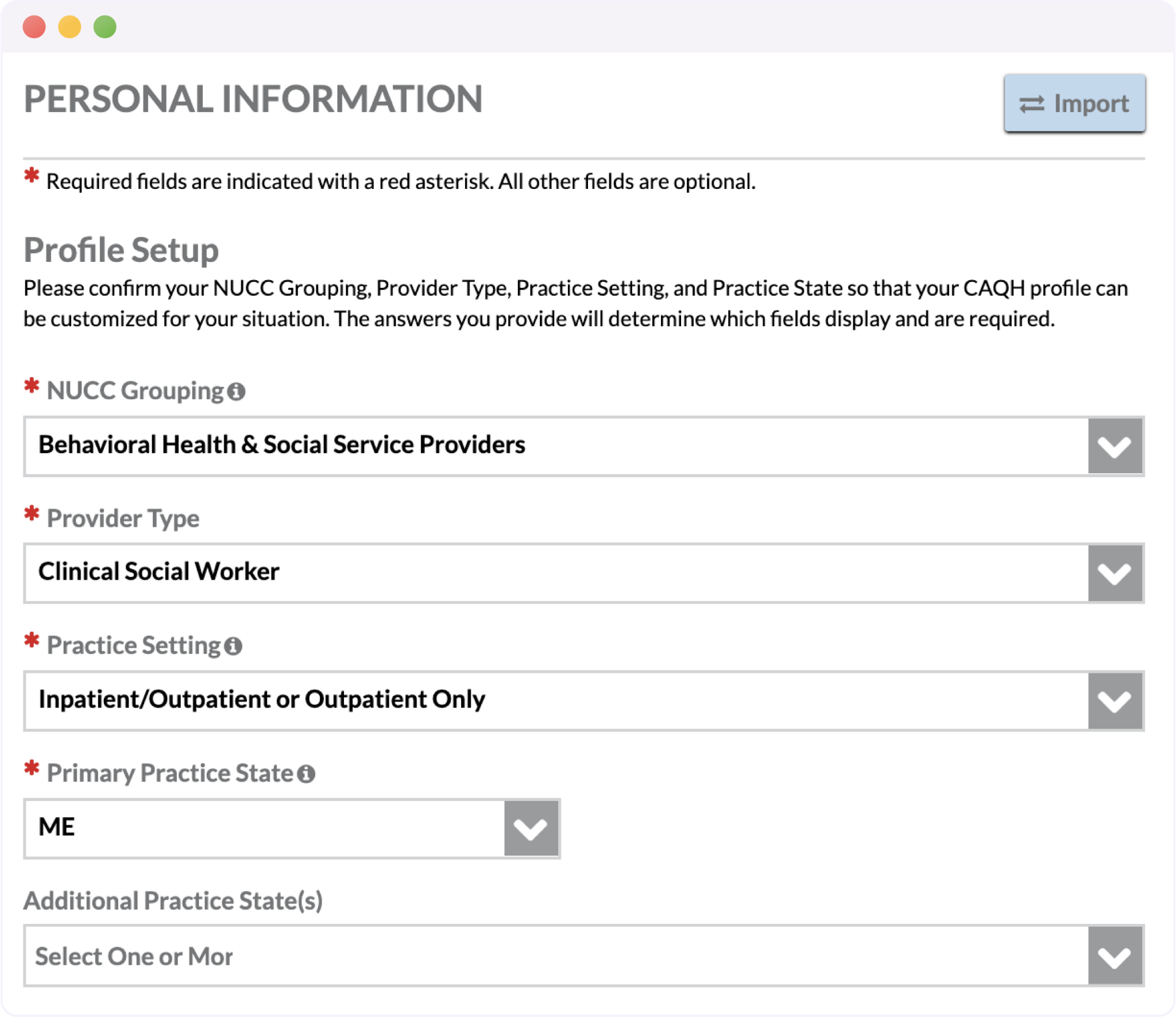 CAQH Profile Guide - Maine – Rula Therapist