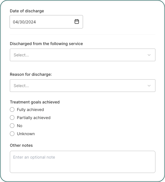 Completing a discharge note in the Rula provider portal – Rula Therapist
