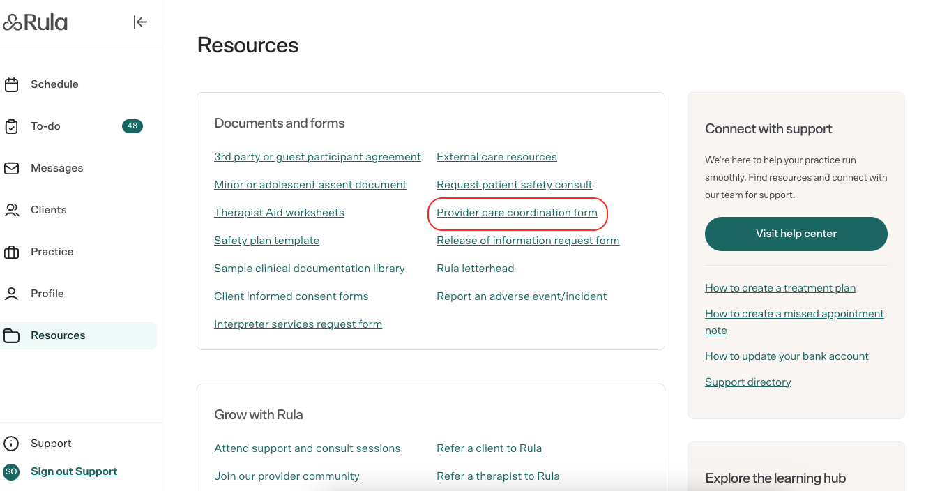 Coordinating care for your clients at Rula – Rula Therapist